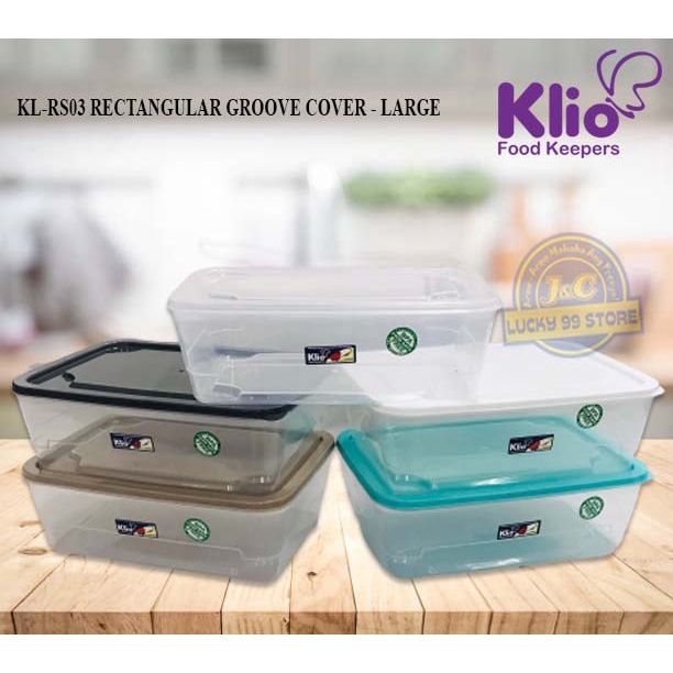 Klio KL-RS03 Rectangular Stack 3800mL Food Keeper Large Rectangle ...