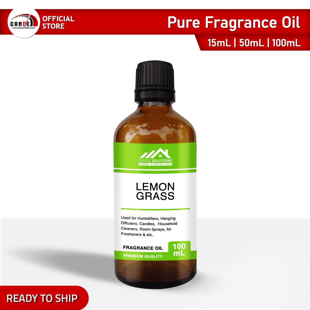 Lemon Grass Fragrance Oil (Pure) for making Candles, Hanging Diffusers ...