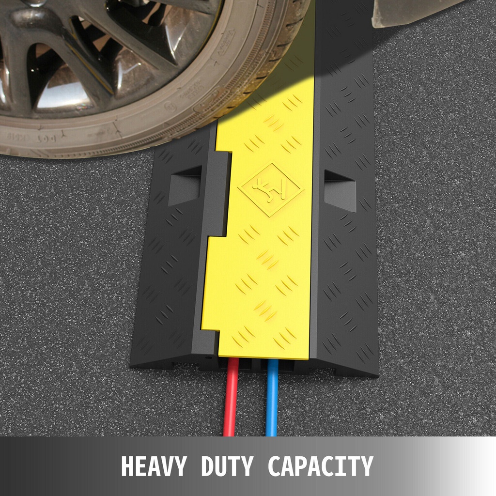 Rubber Cable Ramp Wire Protector 2 Channe Rubber Humps Speed Bump One ...