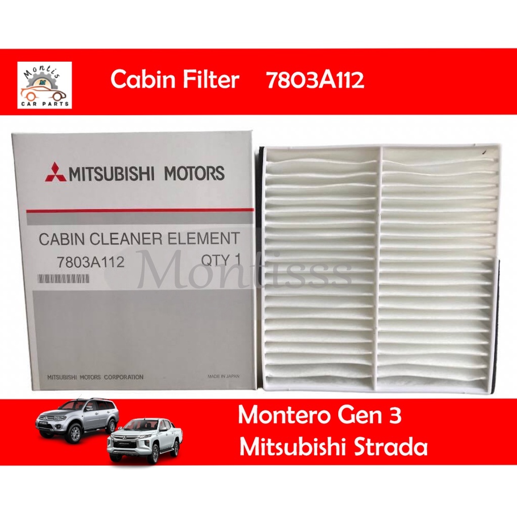 Cabin Filter for Mitsubishi Montero Gen 3 (2016-2024) / Mitsubishi ...