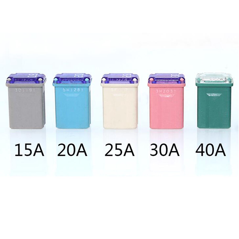 1PC PEC 15A 20A 25A 30A 40A Rectangle Car Fuse Square Auto FuseTube for ...