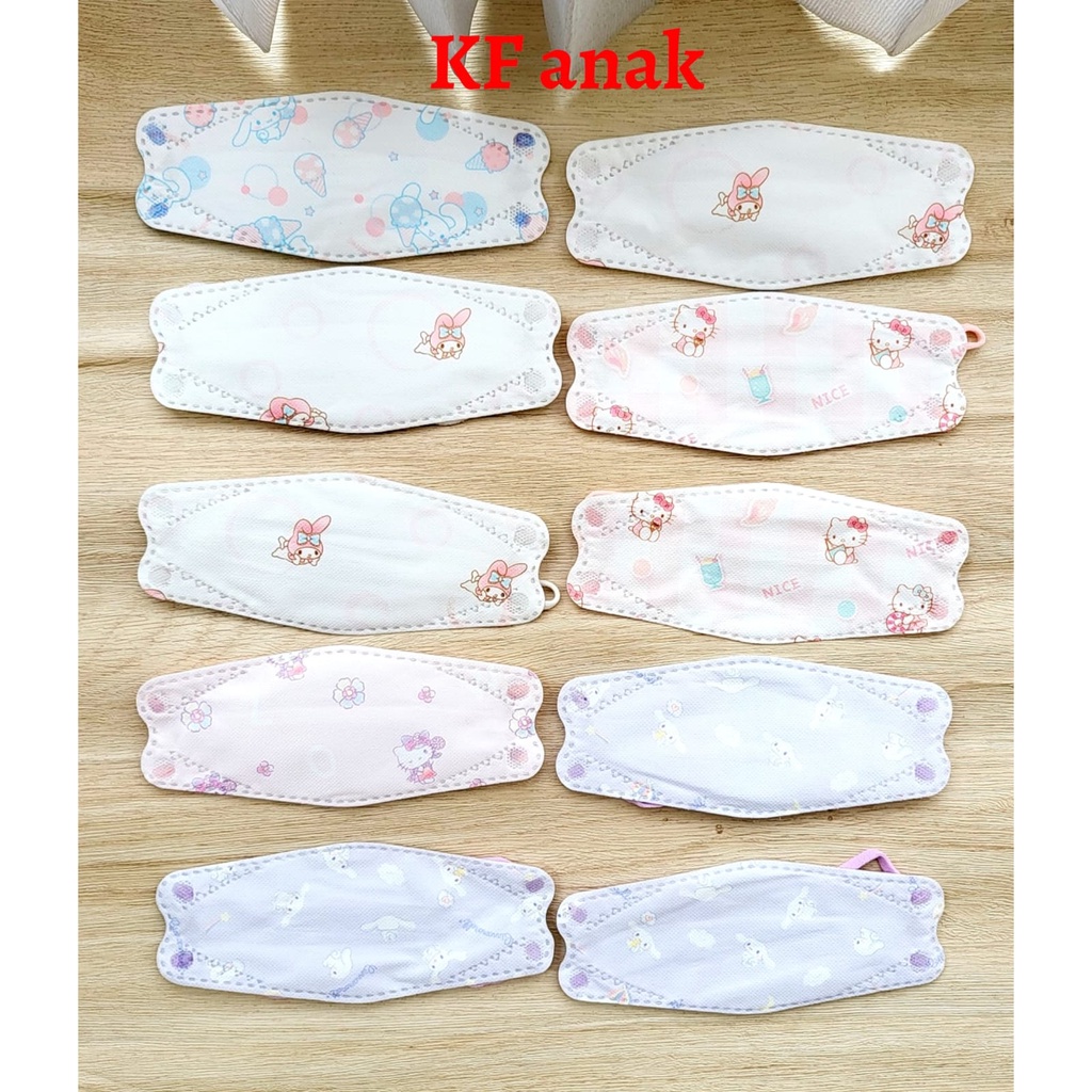 Masker kf ori sanrio 1 pak isi 10 mix | Shopee Philippines