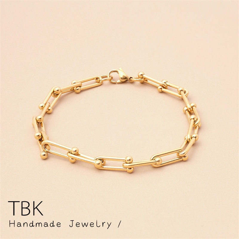 TBK 18K Stainless steel Fashion Bracelet for Women 2808b | Shopee ...