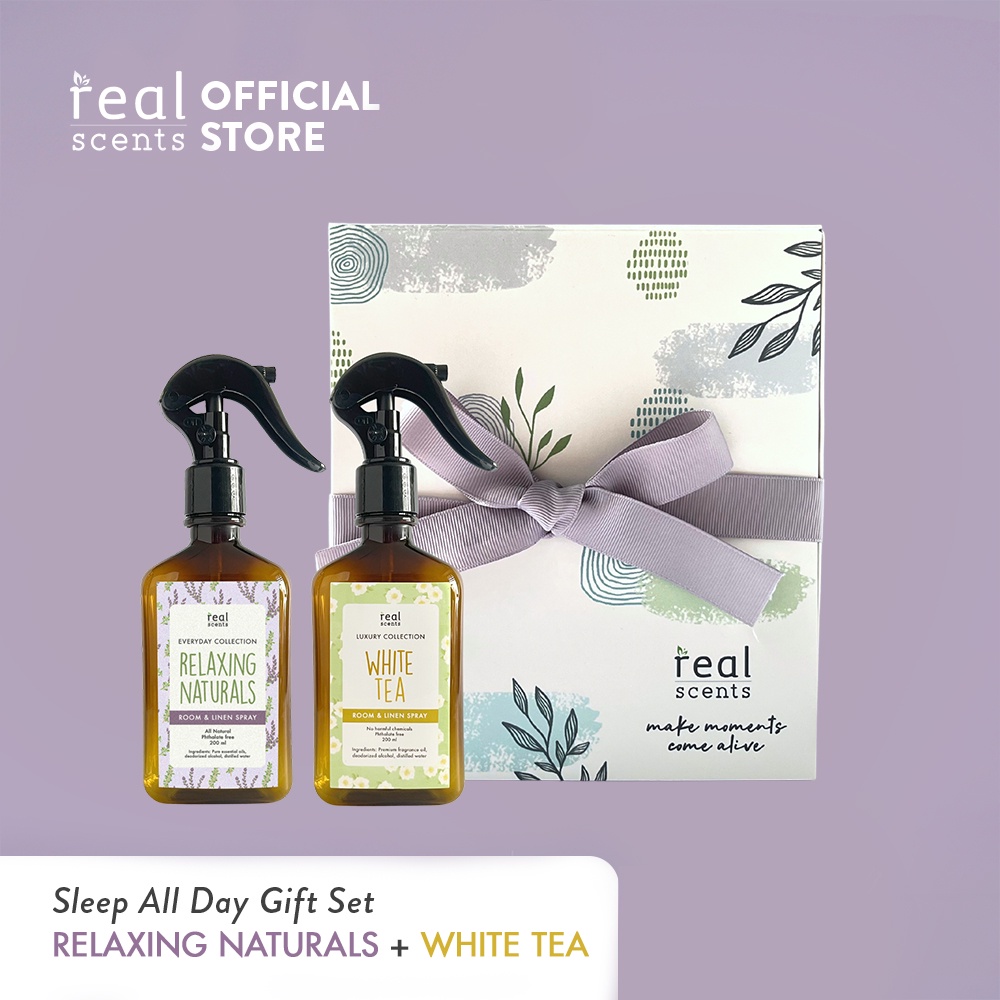 Real Scents Sleep All Day Gift Set (Room And Linen Spray) | Shopee ...