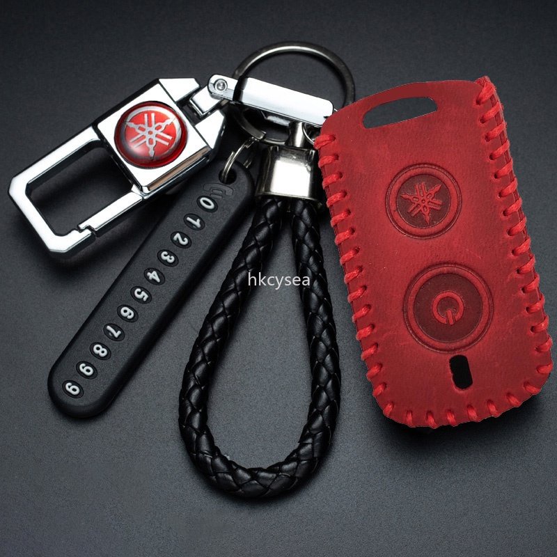 Hot Leather Key Cover For Yamaha Nmax Aerox V2 2020 / Aerox S / Xmax ...