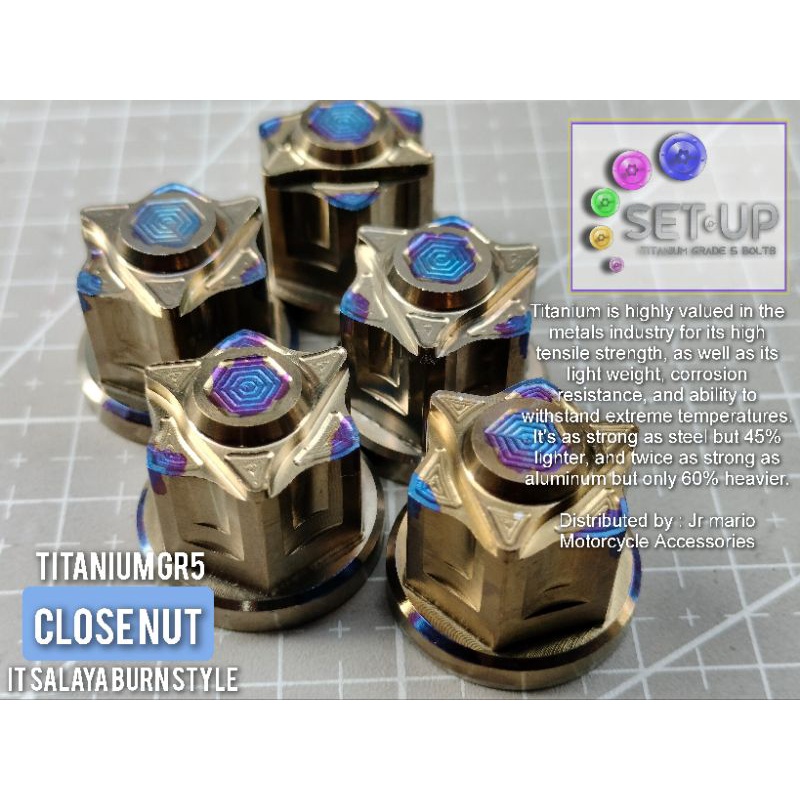 TITANIUM GR5 BURN CLOSE NUT | Shopee Philippines