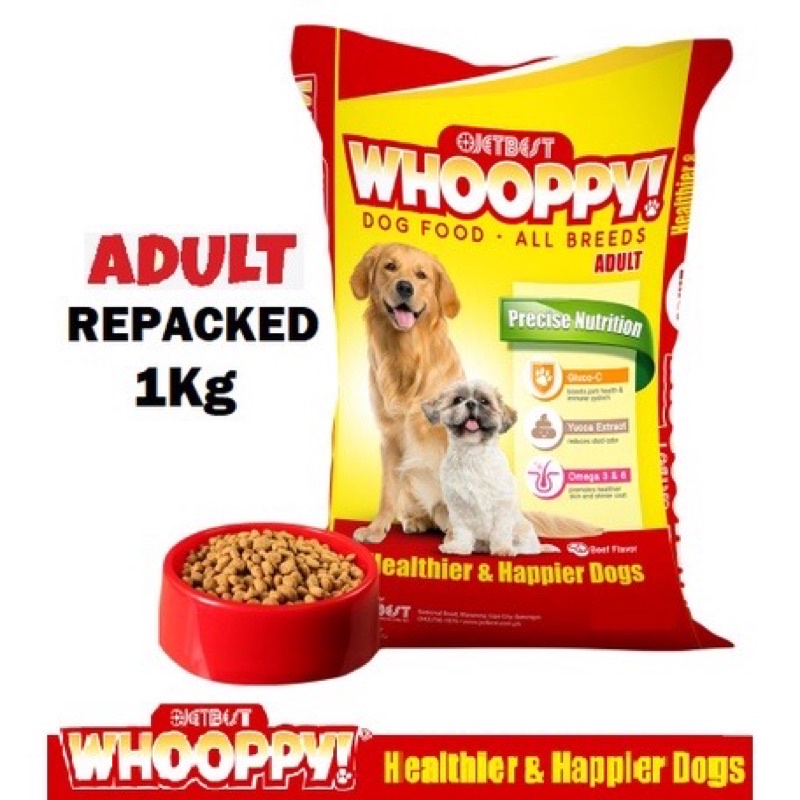 Whooppy Dogfood Adult 1 kg | Shopee Philippines