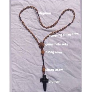 Rosary bunga ng sahing,sinag araw,pandakaki,dignum at gumamela selis ...