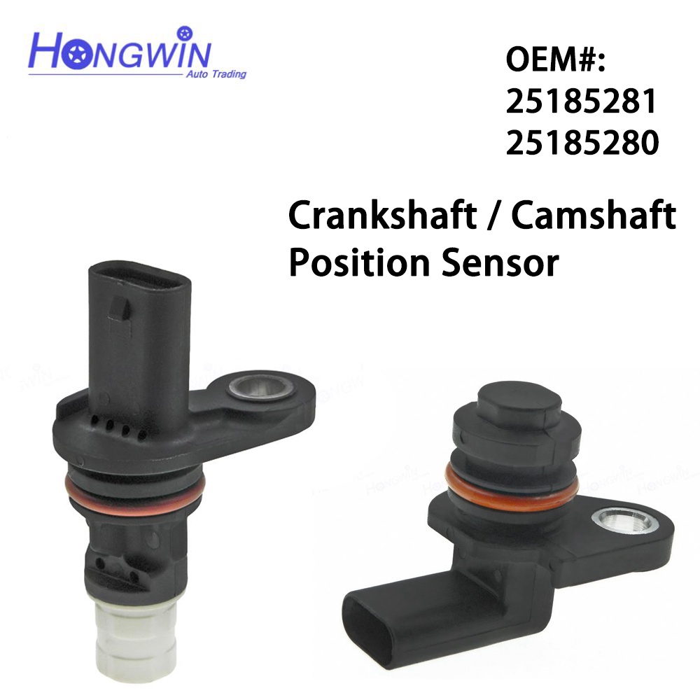 25185281 25185280 New Engine Camshaft Crankshaft Position Sensor For ...