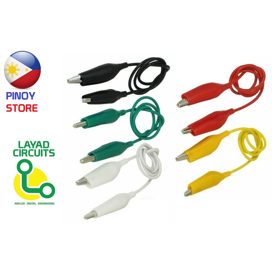 alligator clips double ended crocodile clips with wire test leads 1 ...
