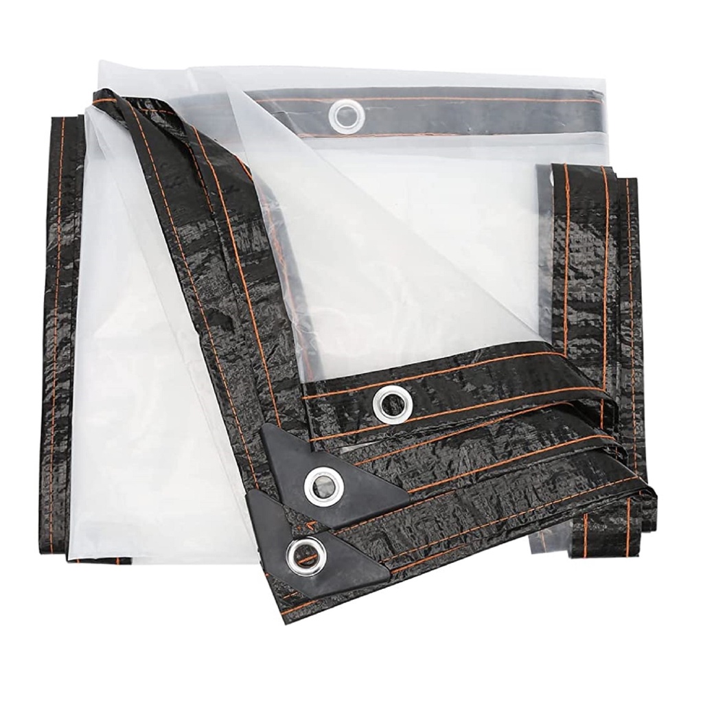 Clear Tarp Cover Heavy Duty Waterproof Tarp Anti-Tear Rainproof with ...