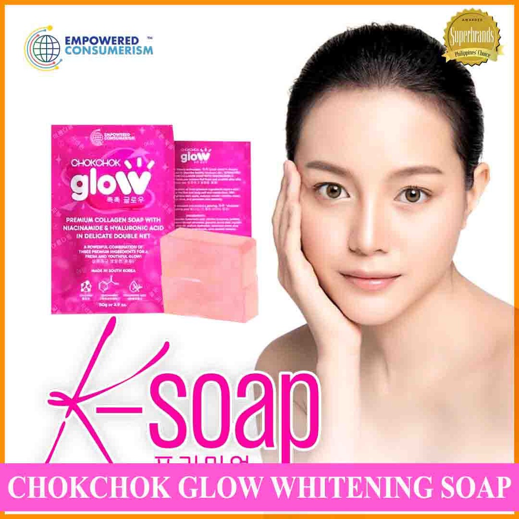 Original CHOKCHOK GLOW Premium Collagen soap | Shopee Philippines