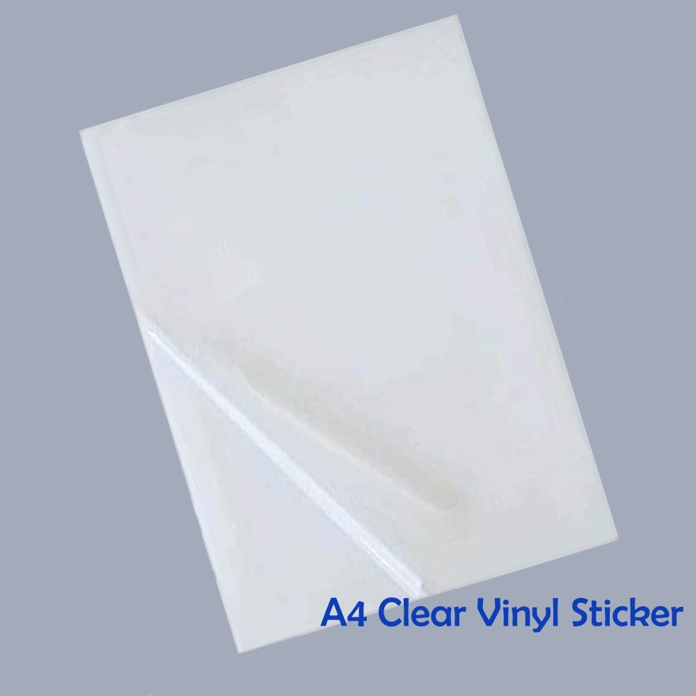 Waterproof/NOT Waterproof vinyl inkjet sticker A4 size translucent ...