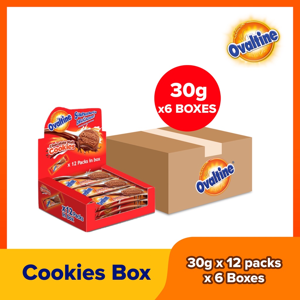 Ovaltine Cookies 30g in Display Box (12s) Set of 6 | Shopee Philippines