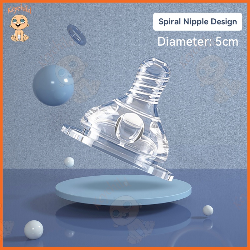 【COD】Baby Pacifier Wide Neck Caliber Silicone Replacement Soft Nipple ...