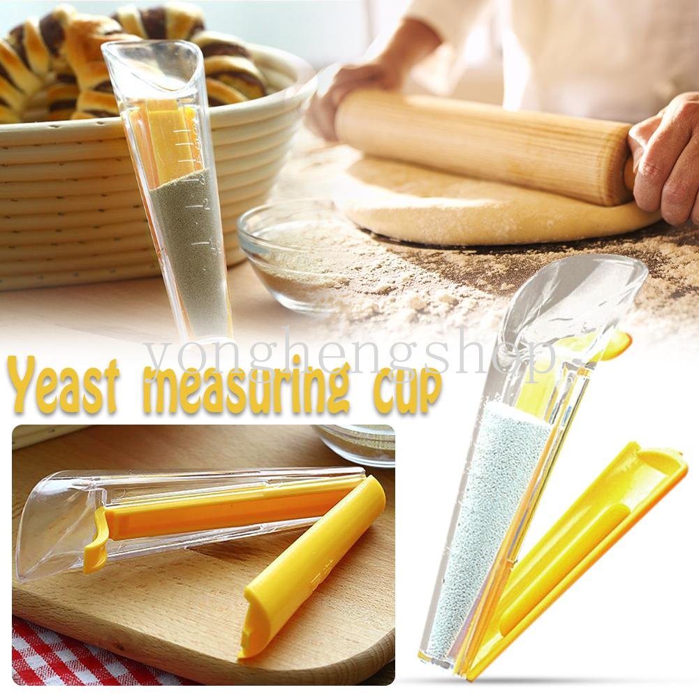 1-6 Grams Dry Yeast Measuring Cup with Sealing Clip Baking Yeast ...