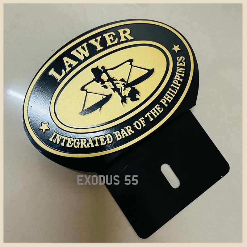LAWYER IBP Car Profession Emblem Accessories Black Gold Gifts Souvenir ...