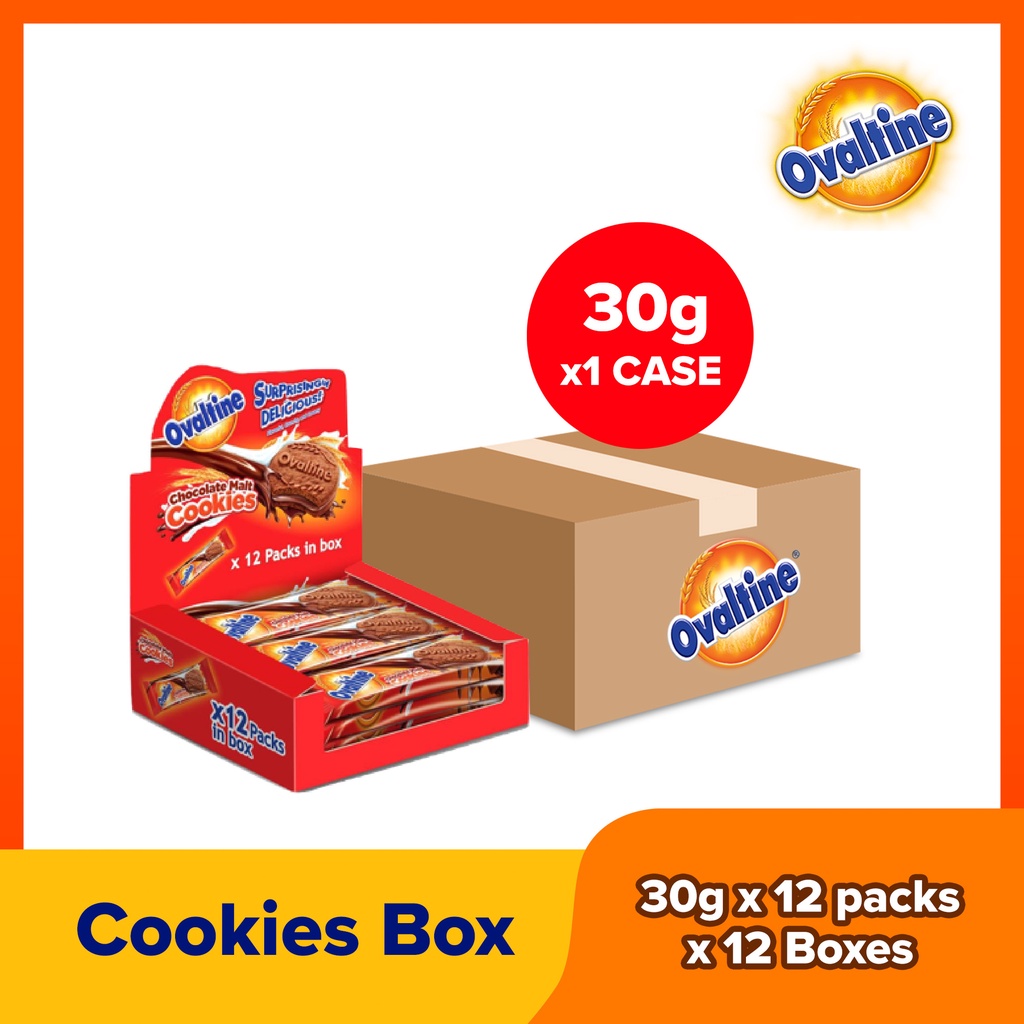 Ovaltine Cookies 30g in Display Box (12s) 1 CASE | Shopee Philippines