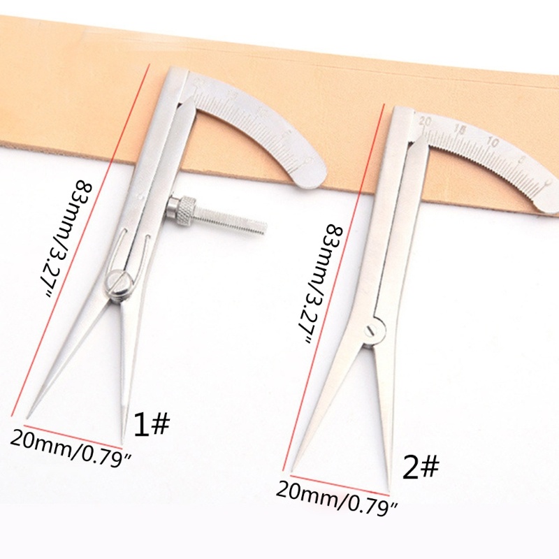 Fine Stainless Steel Leather Divider Rotatable Crimping Wing Dividers ...