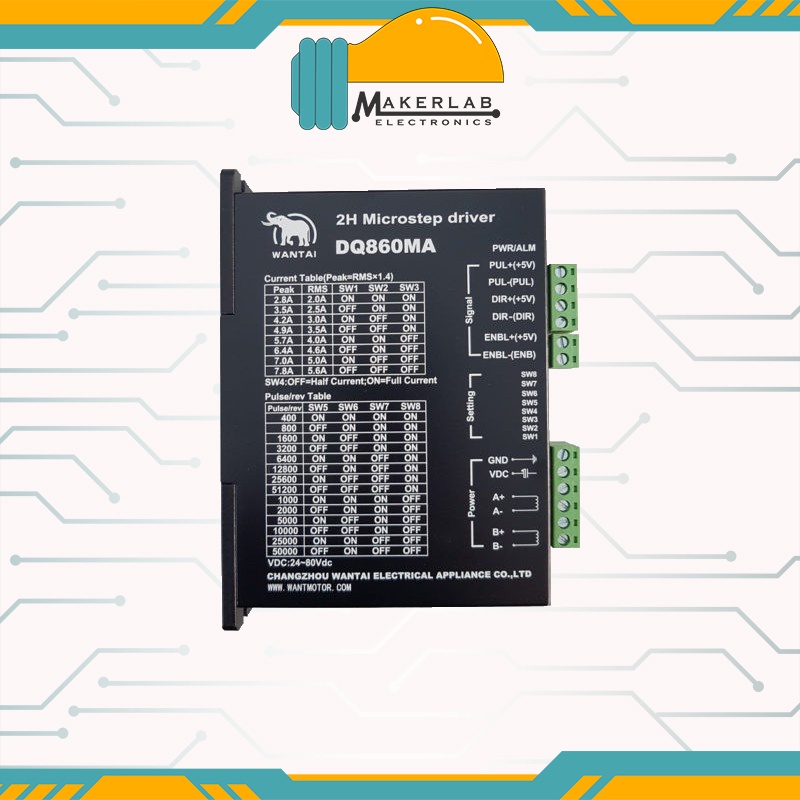 Stepper Motor Driver - TB6600 | DQ420MA 2A | DQ542MA 4A | DQ860MA 7.8A ...