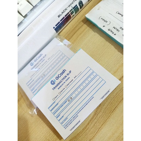 100 sheets Gcash Transaction Slip 3x4 inches | Shopee Philippines