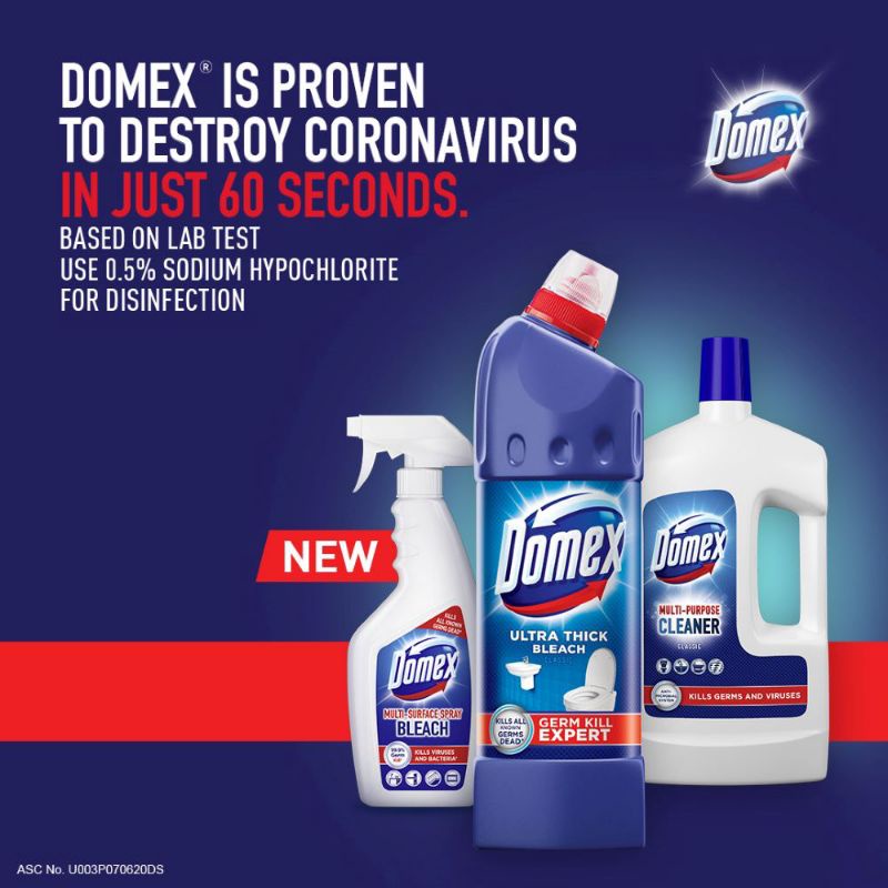 Domex Ultra Thick Bleach Toilet Cleaner Classic | Shopee Philippines