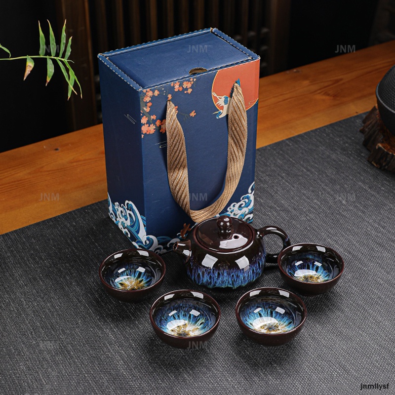 Kung Fu Tea Set Ceramic Tea Pot and Cup Set Teaware Chinese Porcelain ...