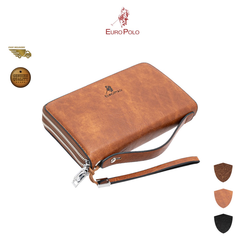Euro Polo Men’s Hand Carry Dual Zipper Clutch Bag - EBA 20907 | Shopee ...