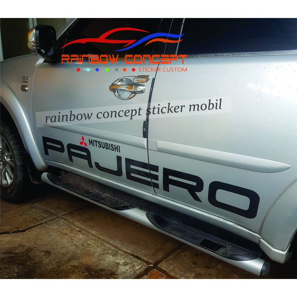 Best Cutting Sticker Car Body Mitsubishi Pajero Sport Sticker List Side ...
