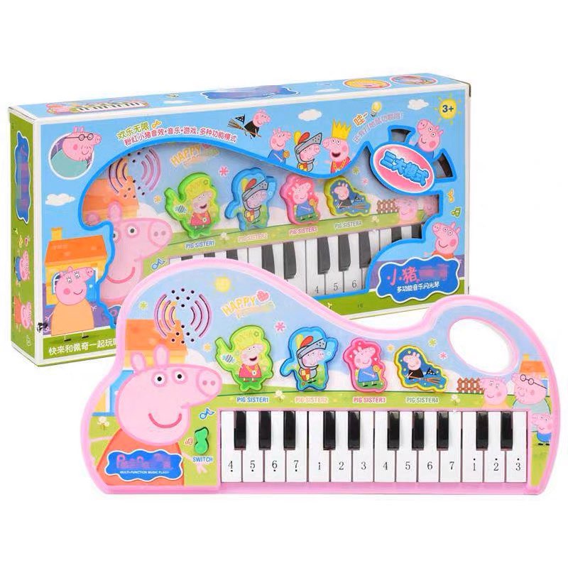 HCH Peppa Pig Character Musical Piano Toys for Children Keyboard Boys ...