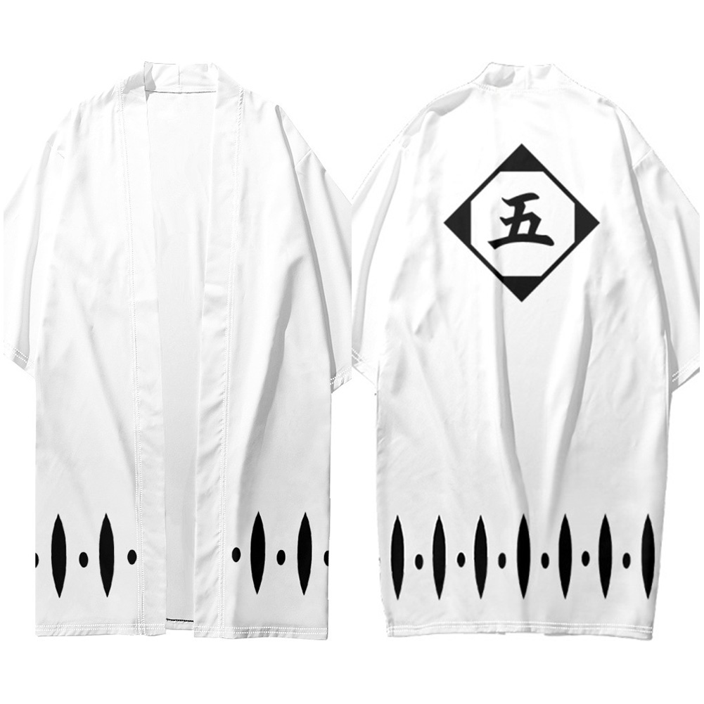 BLEACH Aizen Sousuke Cloak Kimono Cardigan Robe Cospaly Costume Casual ...