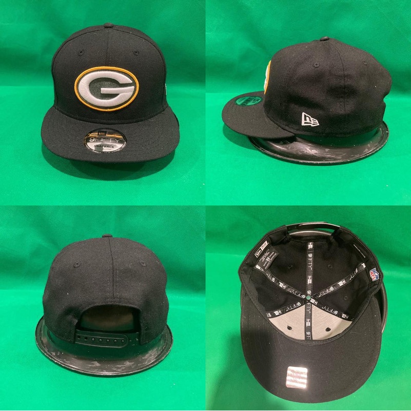 Green Bay Packer Black 9fifty Have Sticker | Shopee Philippines