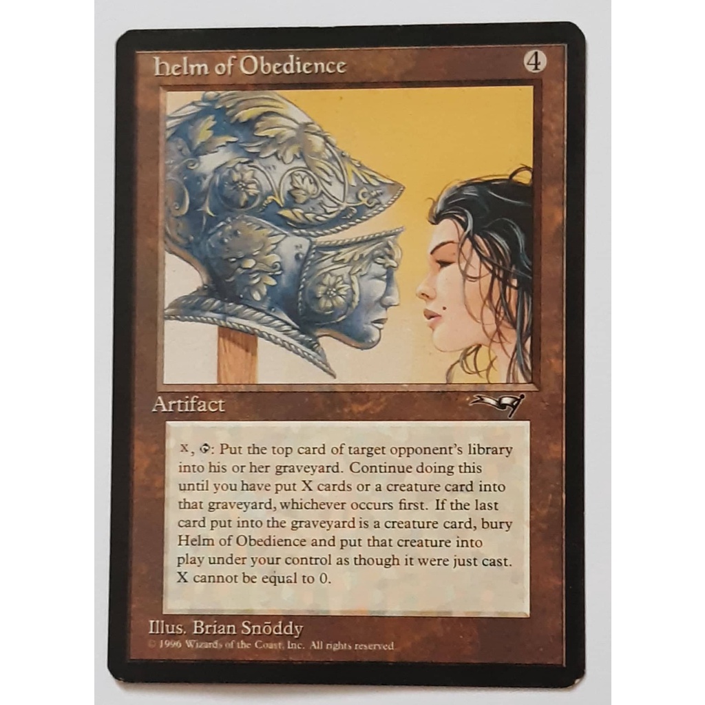 MTG Card Helm of Obedience Artifact Rare Alliances | Shopee Philippines