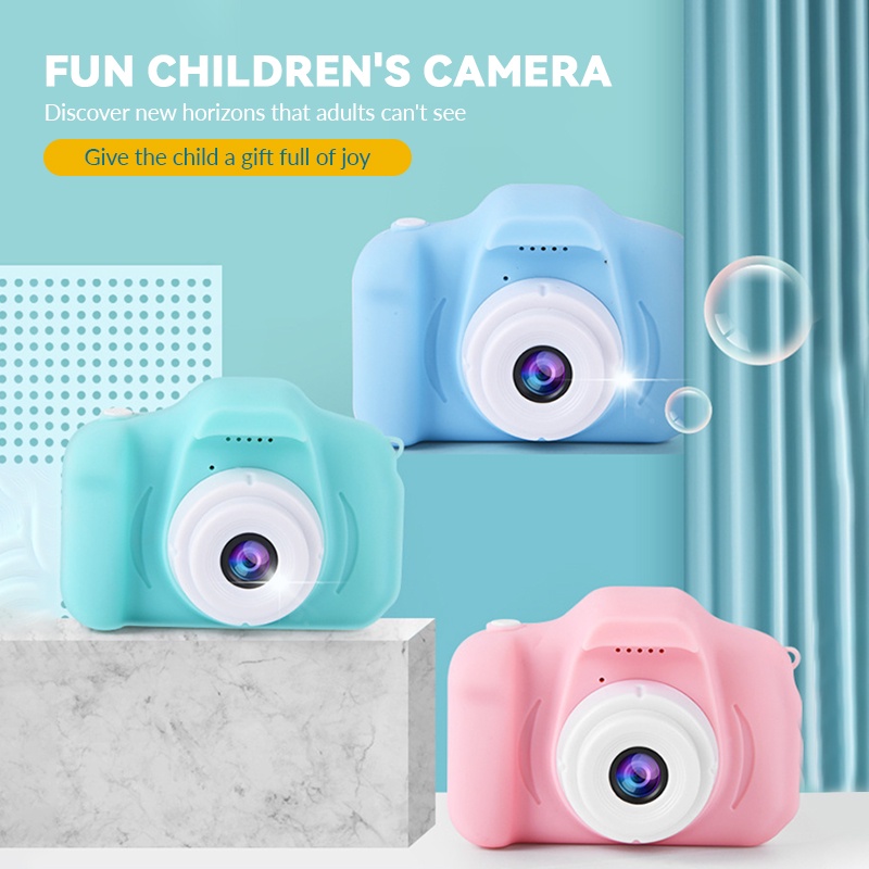 2 Digital Mini Camera with Rechargeable HD Screen Children's Camera ...