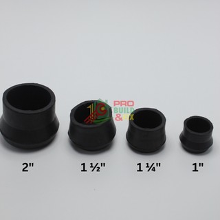 Heavy Duty Round Rubber Footings 2" 1-1/2" 1-1/4" 1" (4 PIECE) Circular ...
