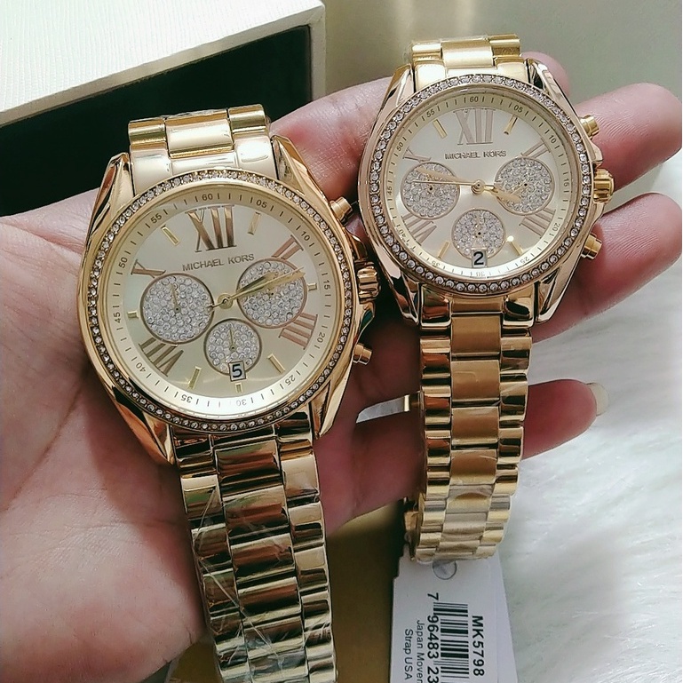 MK WATCH -MK6538 Gold tone bradshaw MIckey Chronograph watch # ...