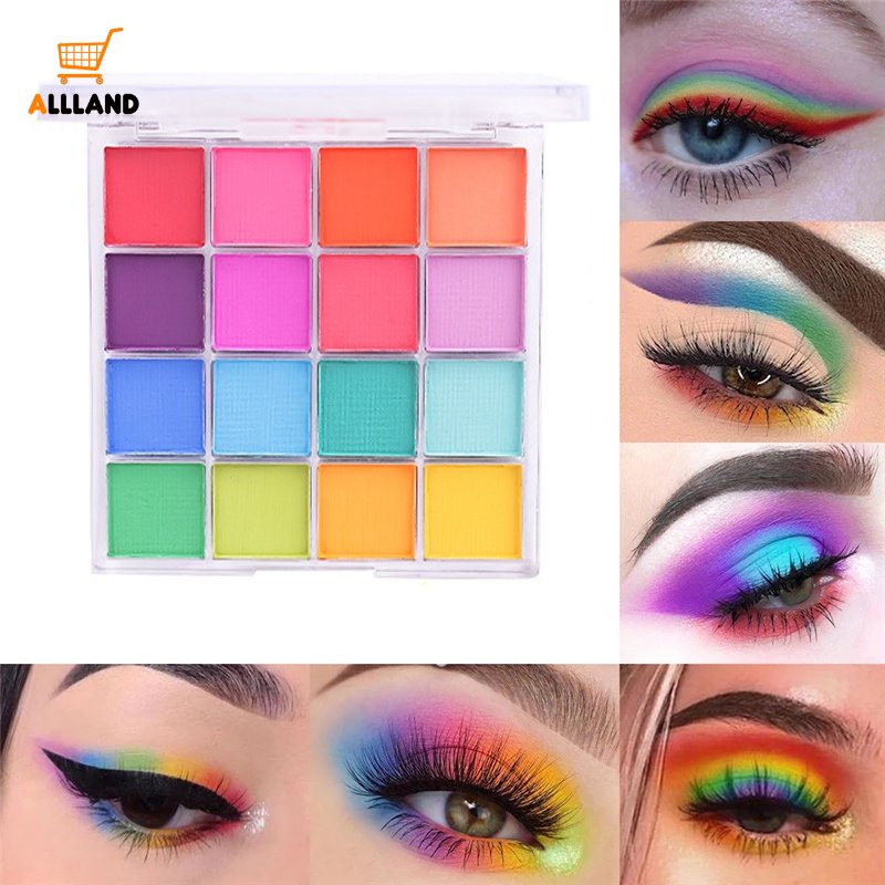 16 Colors Colorful Shimmer Glitter Matte Eye Shadow Palette/ Waterproof ...