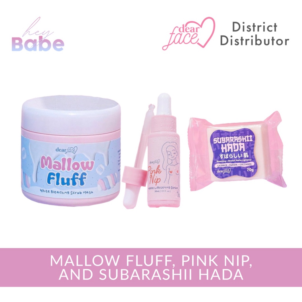 DEAR FACE - Mallow Fluff, Pink Nip, and Subarashii Huda | Shopee ...