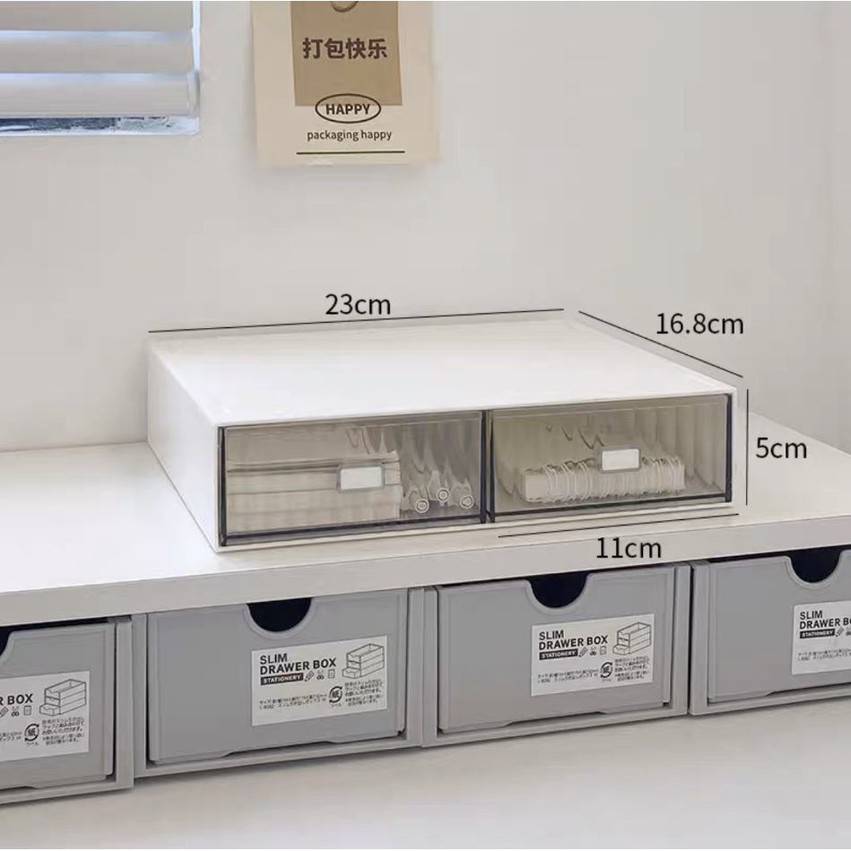 3 Tier Stackable Minimalist Multi Desk Organizer Stackable Drawer White ...