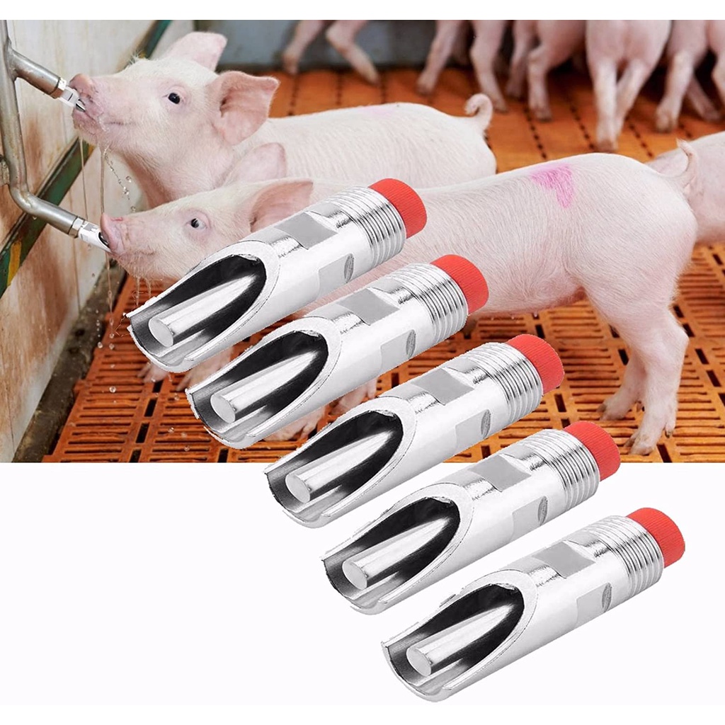 Pig Drinker Stainless Steel Pig Nipple Water Drinker Swine Drinker ...