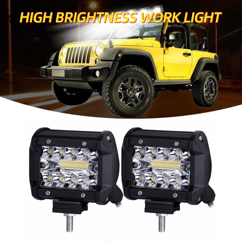 2pcs LED Work Light Flood Spot Combo Off-road Driving Fog Lamp for Boat ...