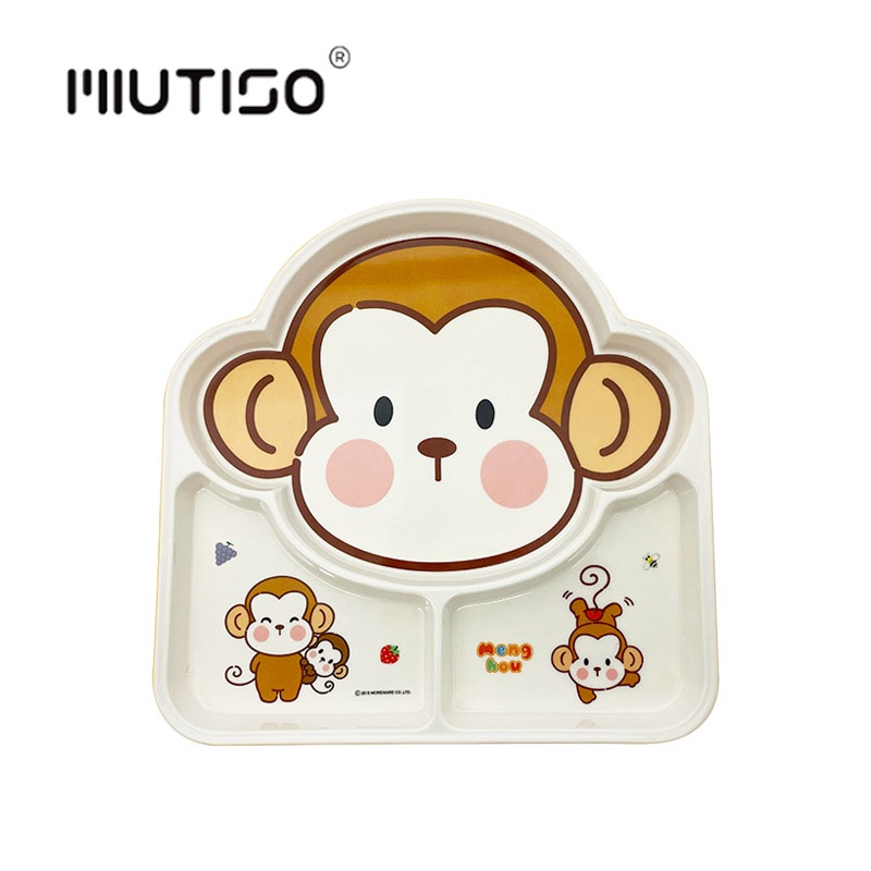 Miutiso Kids Dinnerware Melamine Plates Dish Divided Sectioned Plate ...