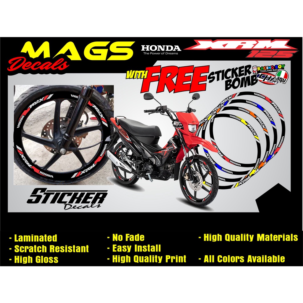 XRM CARB & FI MAGS STICKER DECALS (Pair Front and Rear) 5.0 8 Ratings ...
