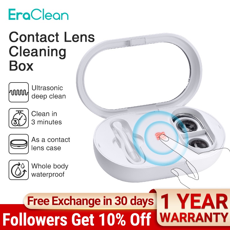 EraClean Contact Lenses Cleaner Ultrasonic Cleaning Machine 56000 Times ...