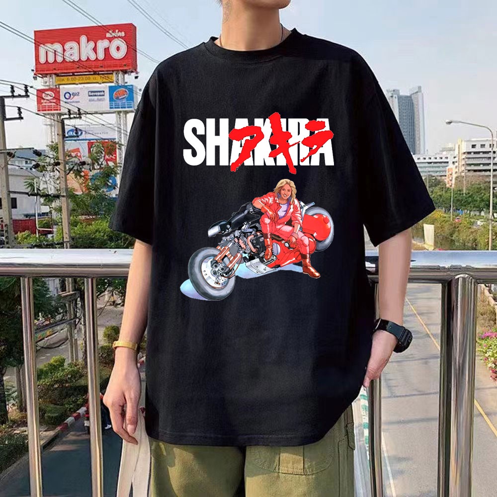 Shakira T Shirt Akira Shotaro Kaneda Motorcycle Japan Anime T-shirts ...