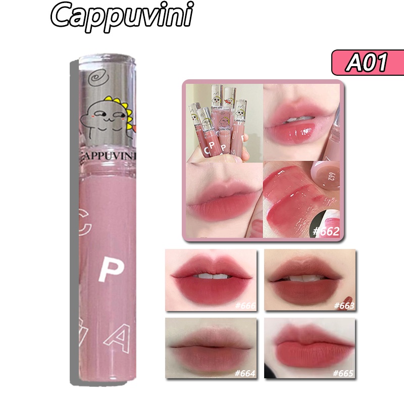 CAPPUVINI Little Monster Matte Velvet Lip Glaze Light Lines Makeup 4g/1 ...