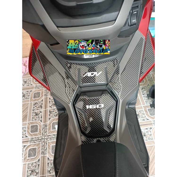 Honda ADV 160 Tank Pad Sticker Decals Carbon / Rubber Deck Pad ...