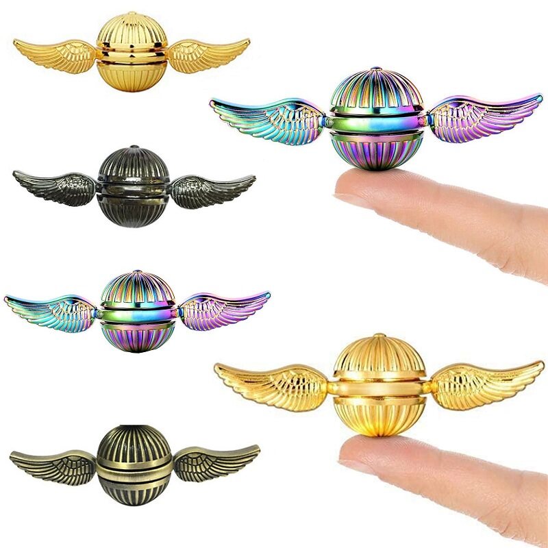 Golden Snitch Fidget Spinner Fingertip Gyro Stress Anxiety ADHD Relief ...