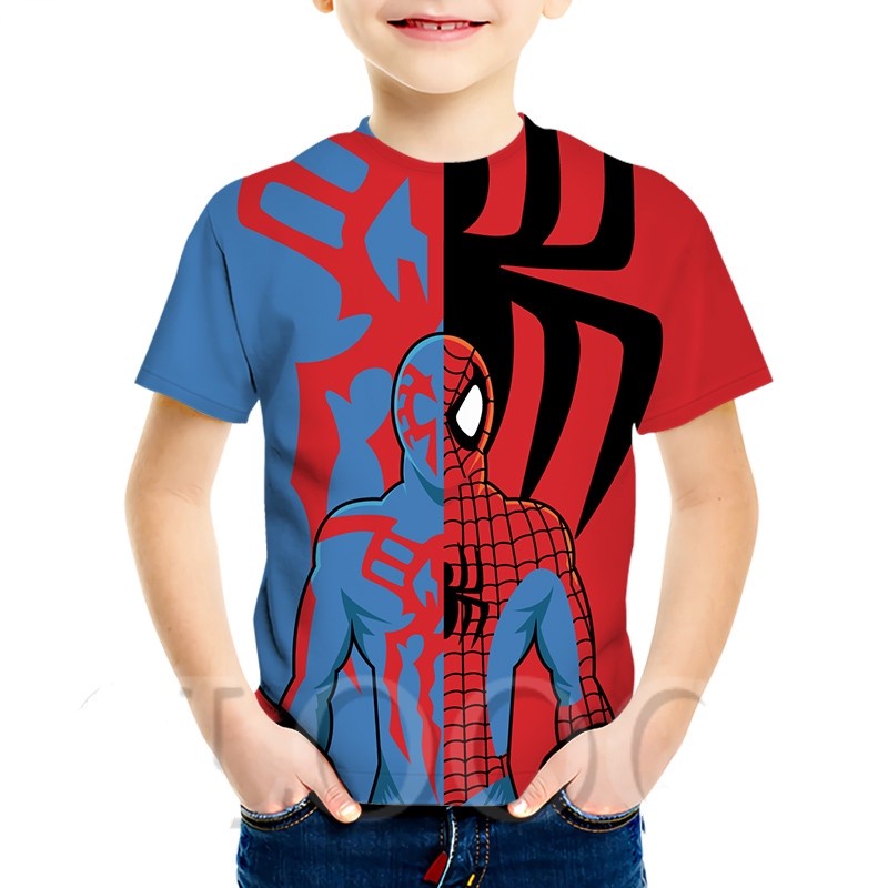 Spider-Man Cute Boy Graphic T-shirt 3D Printed Figure Creative Casual ...