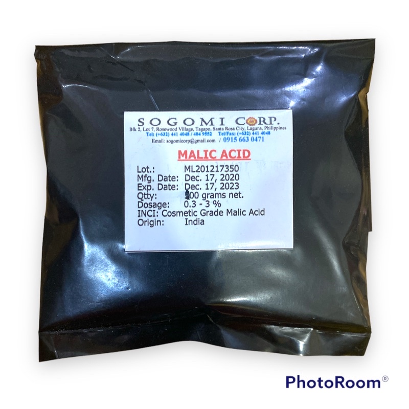MALIC ACID (100G/500G/1KILO) #SOGOMI | Shopee Philippines